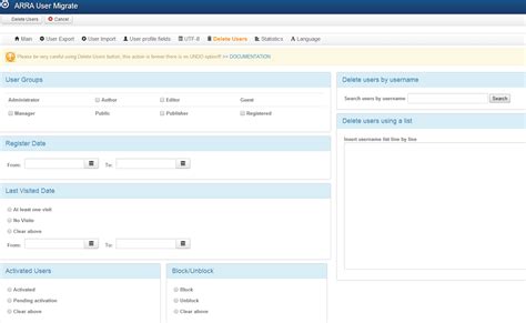Joomla 3 X User Migrate Delete Users Feature Custom Joomla Extensions