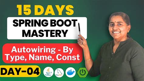 Autowiring By Nametype Constructor With Examples 15 Days To Spring Boot Mastery Youtube