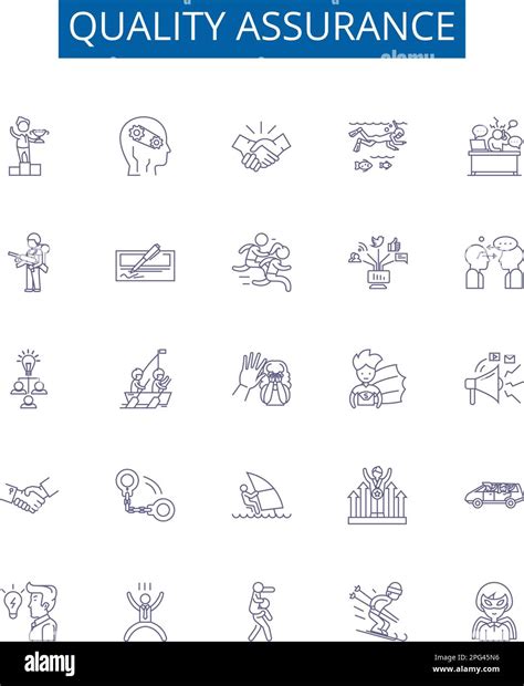 Quality Assurance Line Icons Signs Set Design Collection Of Assurance