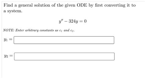 Solved Find a general solution of the given ODE by first | Chegg.com