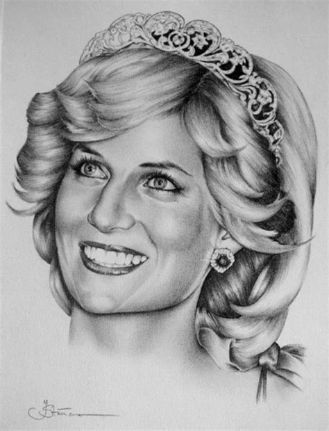 Art Pencil Drawings Princess Diana Princess Diana Crown Drawing