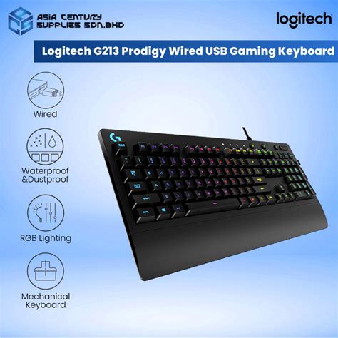 Logitech G213 Gaming Keyboard With Lightsync Rgb Lightning Onboard Media Controls And Spill