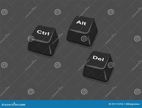 Computer Keyboard Buttons Clipart Vector Stock Illustration