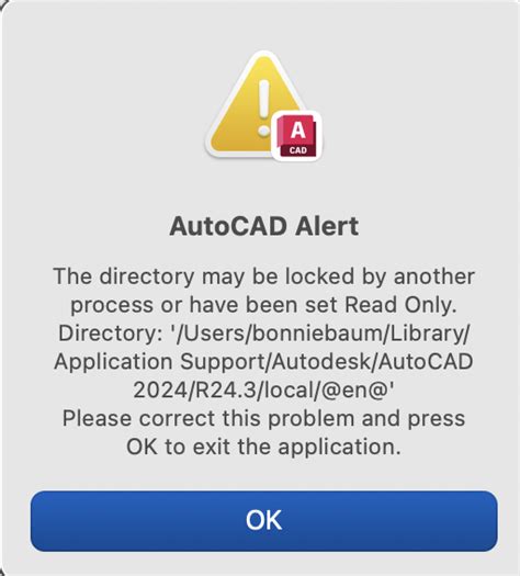 i am unable to open my autocad my computer says that my director is