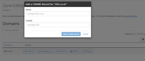 How To Edit Cname In Cpanel