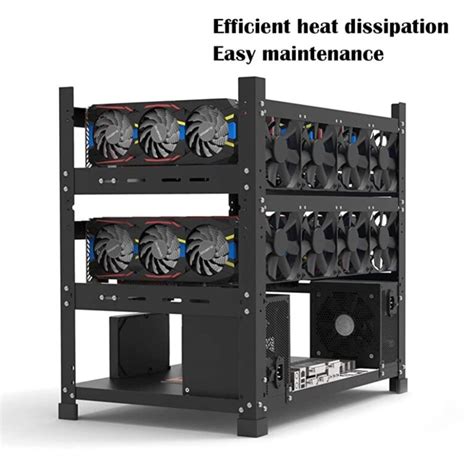 Stackable Open Mining Rig Frame 12 Gpu Frame Eth Etc Zec