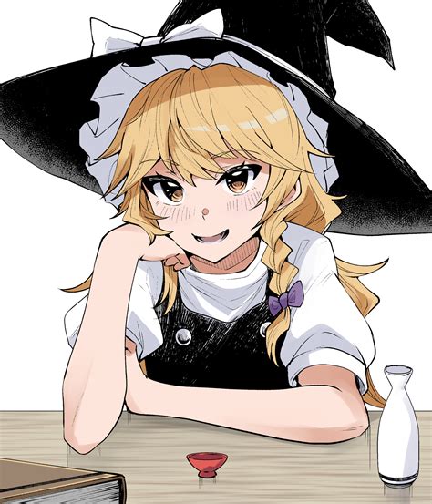 Okeyadeokya Kirisame Marisa Touhou Commentary Highres 1girl Black