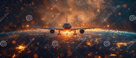 Navigation Concept For Aviation Compass Stock Illustration