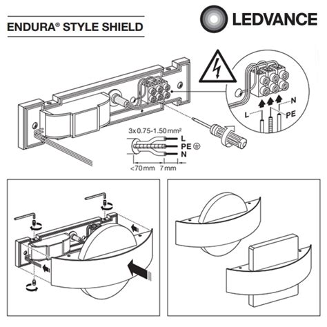 Led Ledvance Endura Style Shield W Ip Led Bg Com