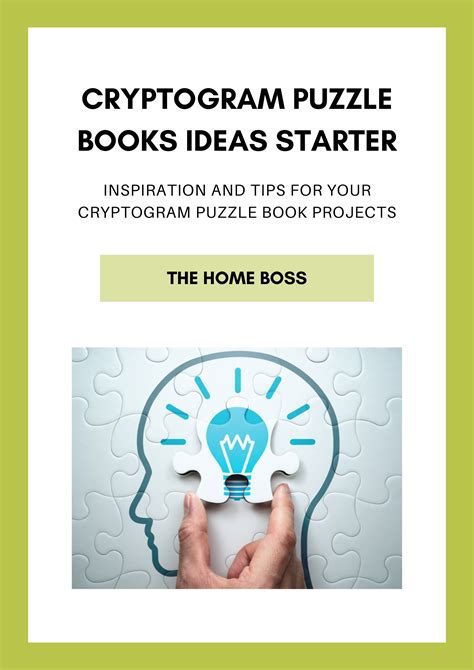 Cryptogram Puzzle Books Ideas Starter