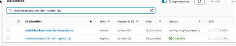 aws rds logs export to the cloudwatch logs and cloudformation template