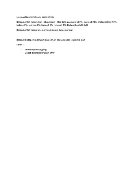 Normositik Normokrom Pdf