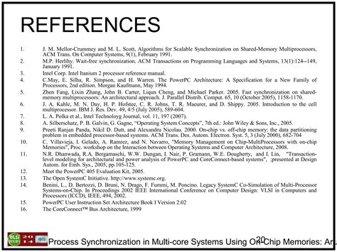 Process Synchronization In Multi Core Systems Using On Chip Memories Ppt