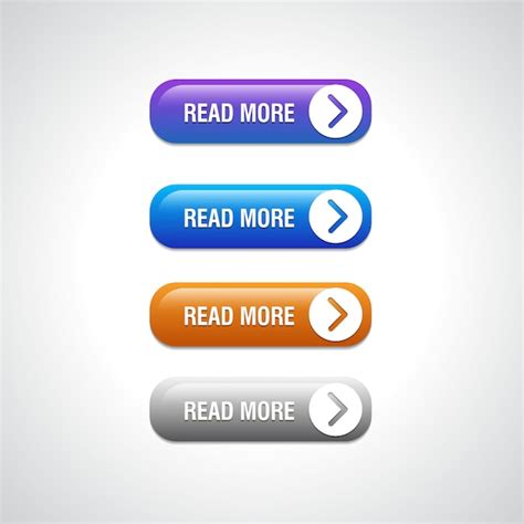 premium vector abstract push buttons read more for use in website ui