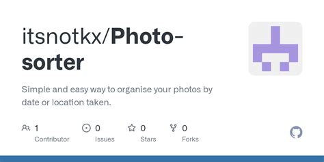 Github Itsnotkxphoto Sorter Simple And Easy Way To Organise Your Photos On Date Or Location