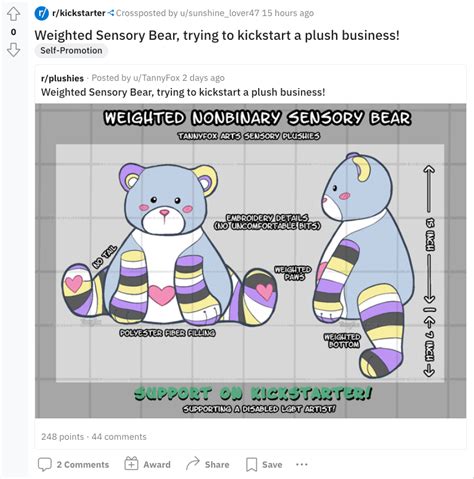 Weighted Non Binary Sensory Bear R Redscarepod