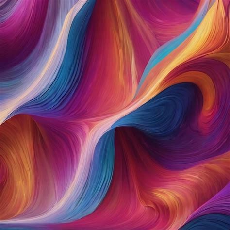 Premium Photo Abstract Colorful Wave Background Generative Ai