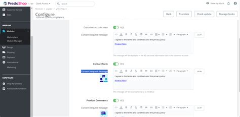 Consent Request Message General Topics Prestashop Forums