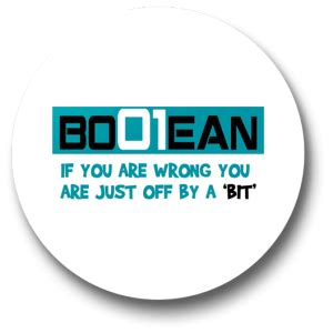 Boolean Badge Just Stickers Just Stickers