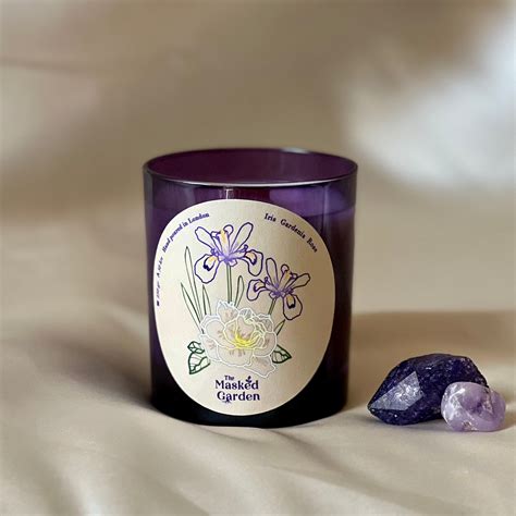 Iris Soy Wax Candle The Masked Garden London