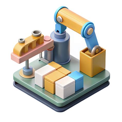 Beautiful Creative Automated Assembly Process Isometric View Beautiful Creative Automated Assembly Process Isometric View