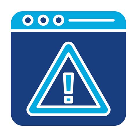 Browser Alert Glyph Two Color Icon Vector Art At Vecteezy