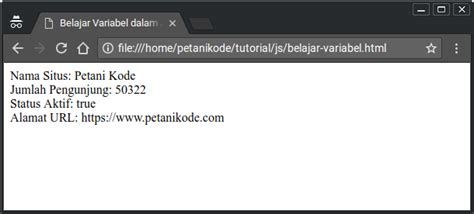 Memahami Variabel Dan Tipe Data Dalam Javascript