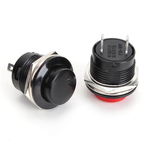 Buy 10pcs Push Button Switch 3a 250v Off On 1 Circuit