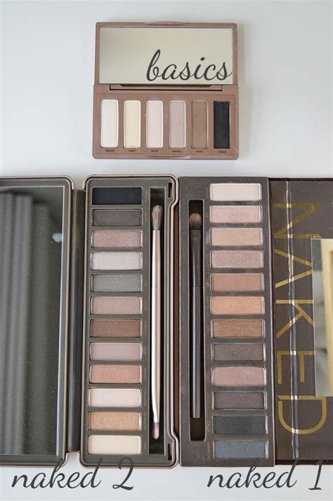Comparação Naked x Naked x Naked Basics Beauty Marina Smith