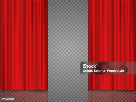 무대에 빛나는 소재 현실적인 빨간 연극 커튼 벡터 일러스트 Eps 10입니다 3차원 형태에 대한 스톡 벡터 아트 및 기타 이미지 3차원 형태 Premiere