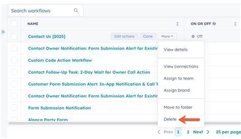 delete and restore workflows