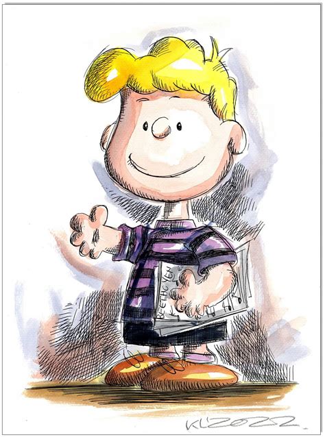 Peanuts Schroeder 24 X 32 Cm Original Federzeichnung Farbig