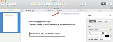 How To Highlight Text In Pages On Mac And IOS