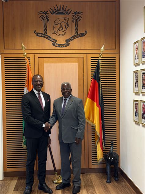 Courtesy Call On The Ambassador Of Ivory Coast The Ghana Embassy Berlin Germany