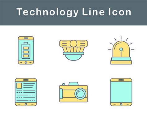 Technology Vector Icon Set 20643313 Vector Art At Vecteezy