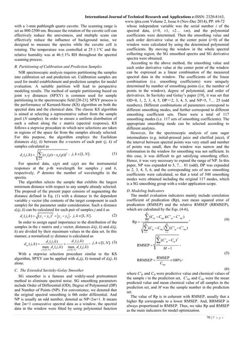 Near Infrared Spectroscopic Modeling Optimization For Quantitative