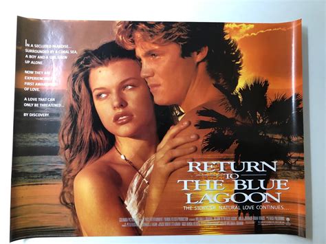 Return To The Blue Lagoon 1991 Original Rolled Vintage British Quad