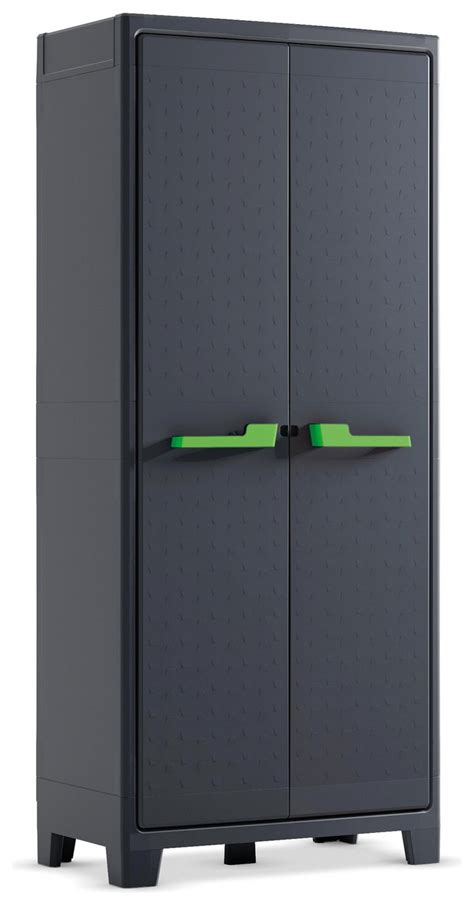 Buy Keter Moby Tall Storage Cupboard Grey Garden Storage Boxes And Cupboards Argos