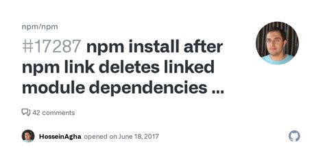 npm install after npm link deletes linked module dependencies in it s