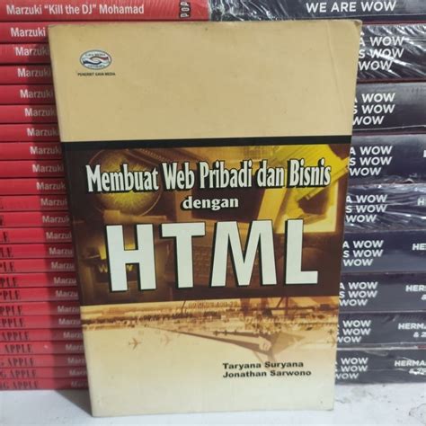 Jual BUKU MURAH ORIGINAL MEMBUAT WEB PRIBADI DAN BISNIS DENGAN HTML Shopee Indonesia