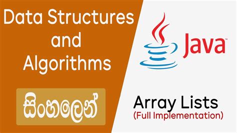 Arraylists Data Structures And Algorithms Sinhala Dynamic Array