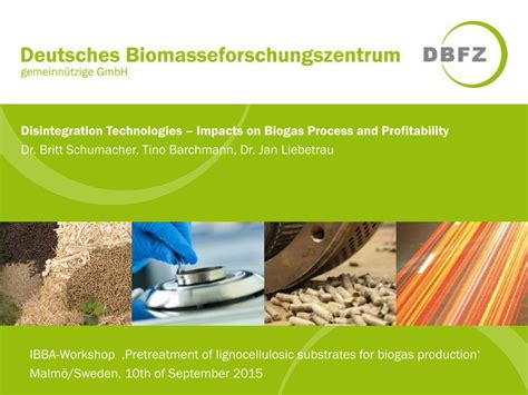 Pdf Disintegration Technologies Impacts On Biogas Process And