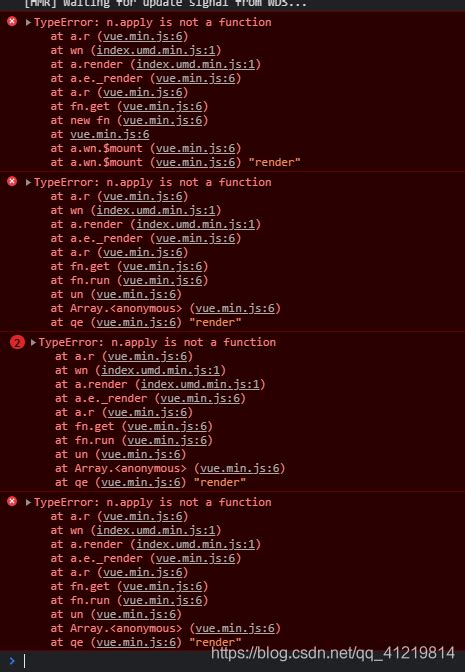 Vue报错：typeerror Napply Is Not A Function Csdn博客
