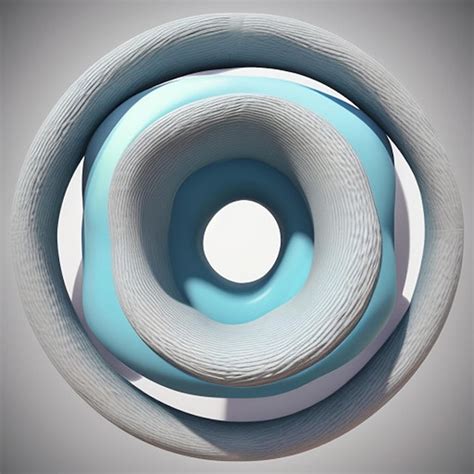 The Torus Doughnut Boasts A Sleek 3d Model Adorned With A Seamlessly Integrated Greek Key