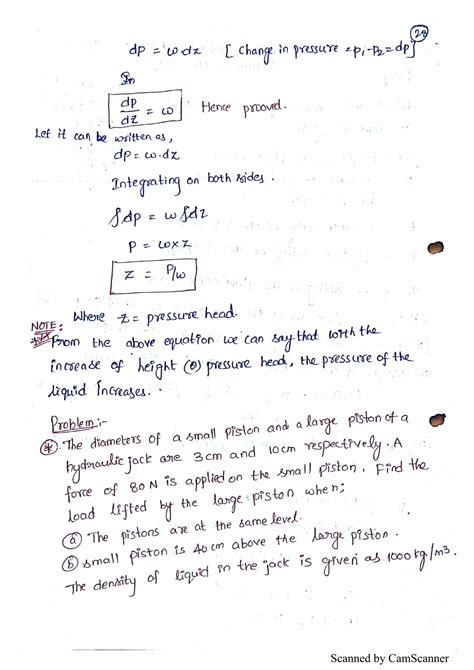 Unit I Fluid Statics Notes PDF