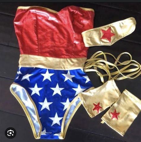 Wonderwoman Costume One Piece Womens Fashion Swimwear Bikinis