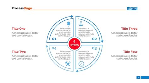 Premium Vector Segmented Circle Diagram Slide Template