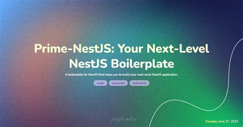 I Built A Boilerplate For Nestjs So You Dont Have To