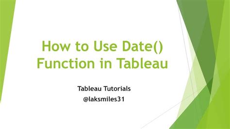How To Use The Datediff Function In Tableau Youtube