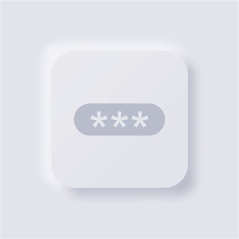 Pincode Field Box Or Password Field Box Icon White Neumorphism Soft Ui Design For Web Design